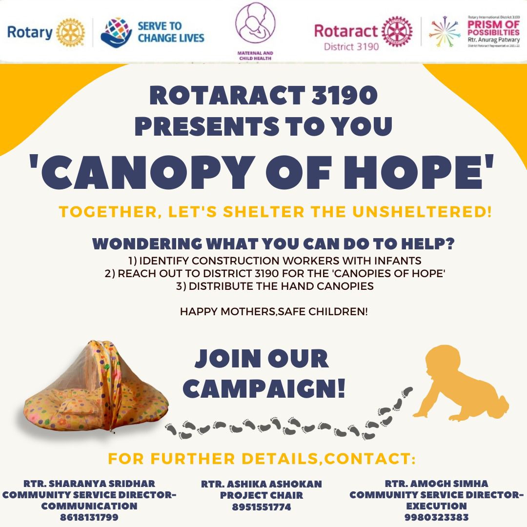 Canopy of Hope – Rotaract District Organization 3190